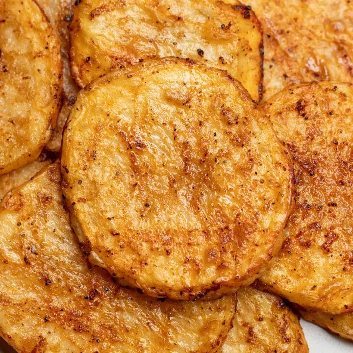 Easy Baked Potato Slices Recipe | Munchy Goddess
