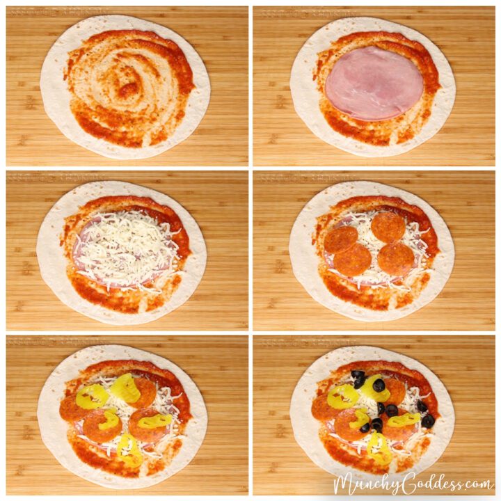 Easy Air Fryer Pizza Wraps + Video | Munchy Goddess
