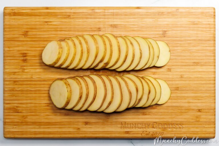 Easy Baked Potato Slices Recipe | Munchy Goddess